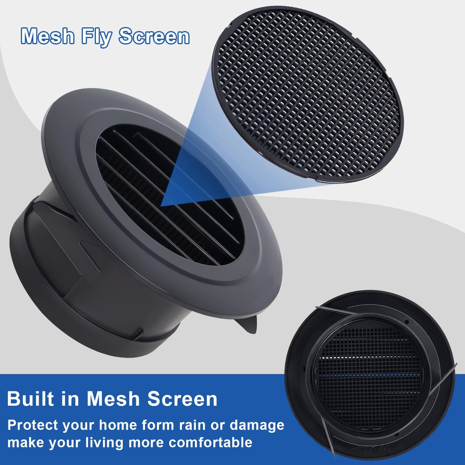 Snapklik.com : Wadoy 4 Inch Soffit Vent For Exhaust Fan