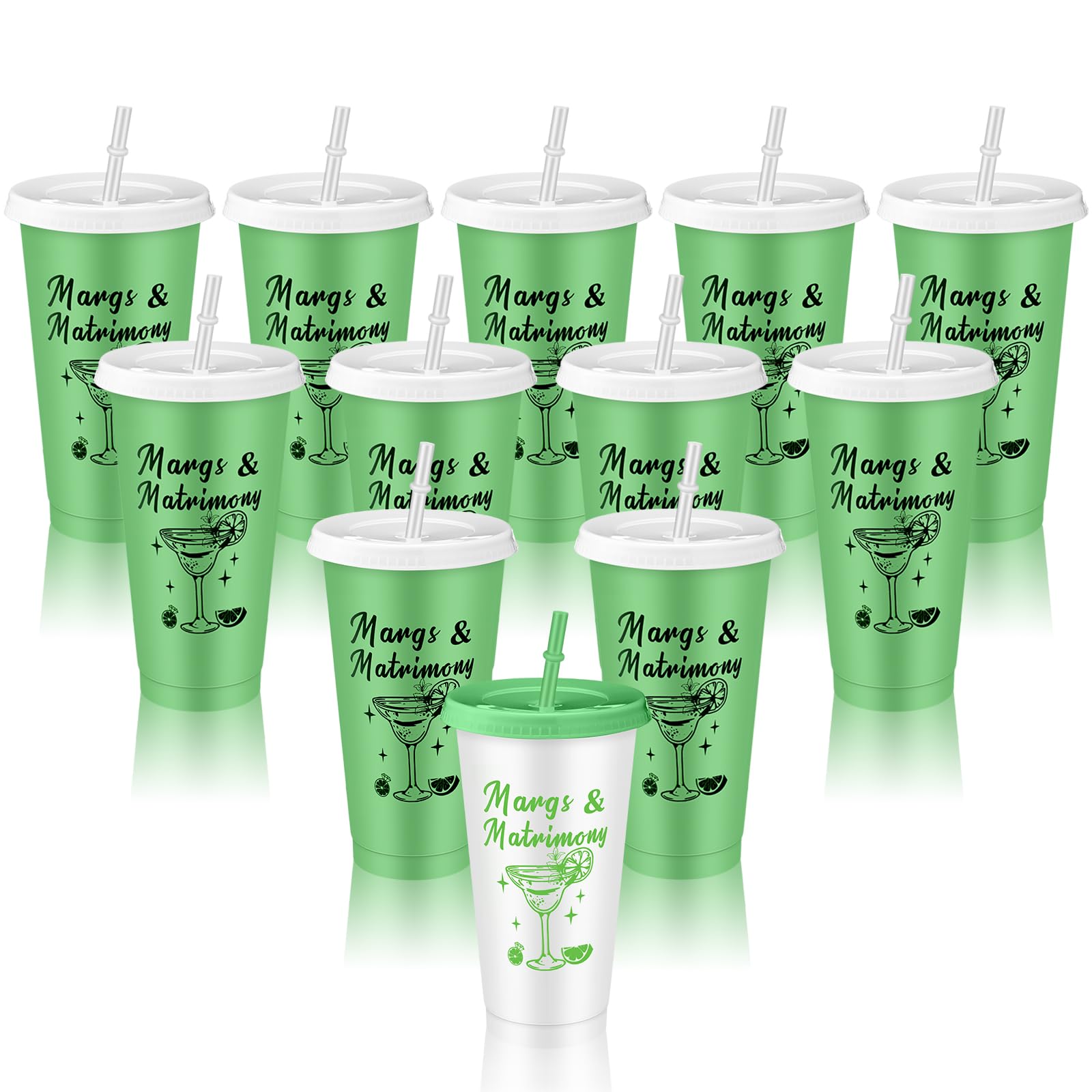 Amazon.com: Domensi 12 Pcs Margs and Matrimony Bachelorette Party ...