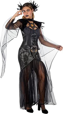Ghoulish Productions Raven Girl. Disfraz de Mujer Cuervo, Disfraz de ...