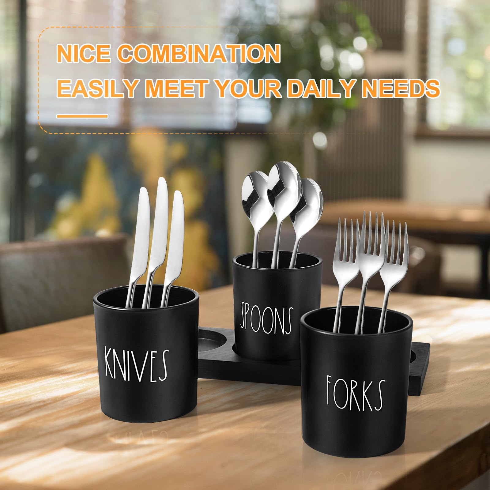Snapklik.com : ALPIRIRAL Silverware Caddy, 4 Pieces Kitchen Utensil ...