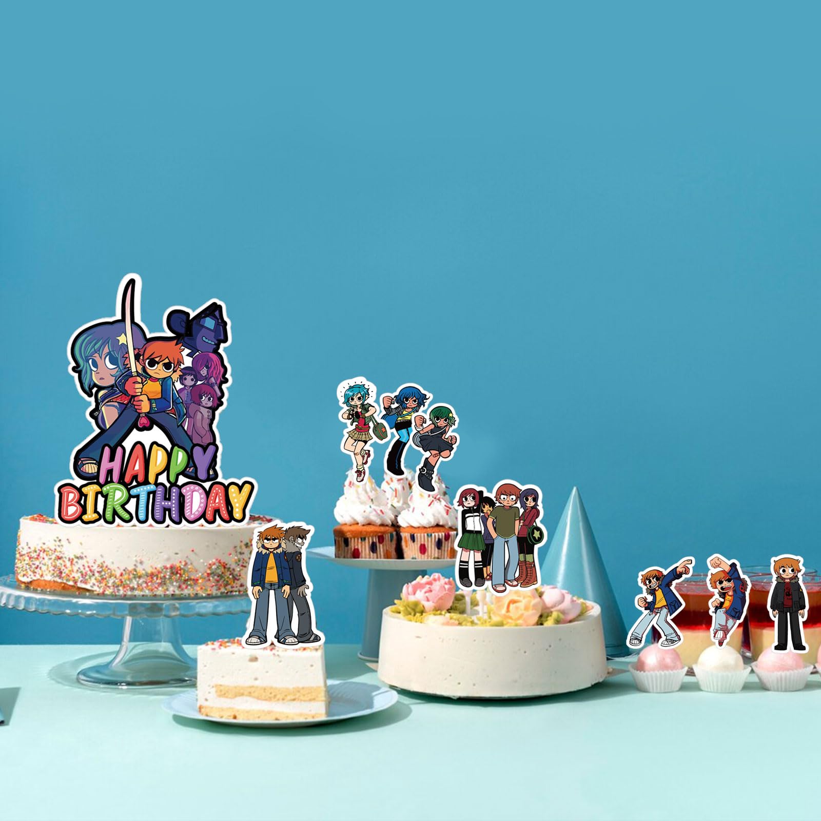 Snapklik.com : Scoot Pilgrim Party Cake Decorations, Scoot Pilgrim ...