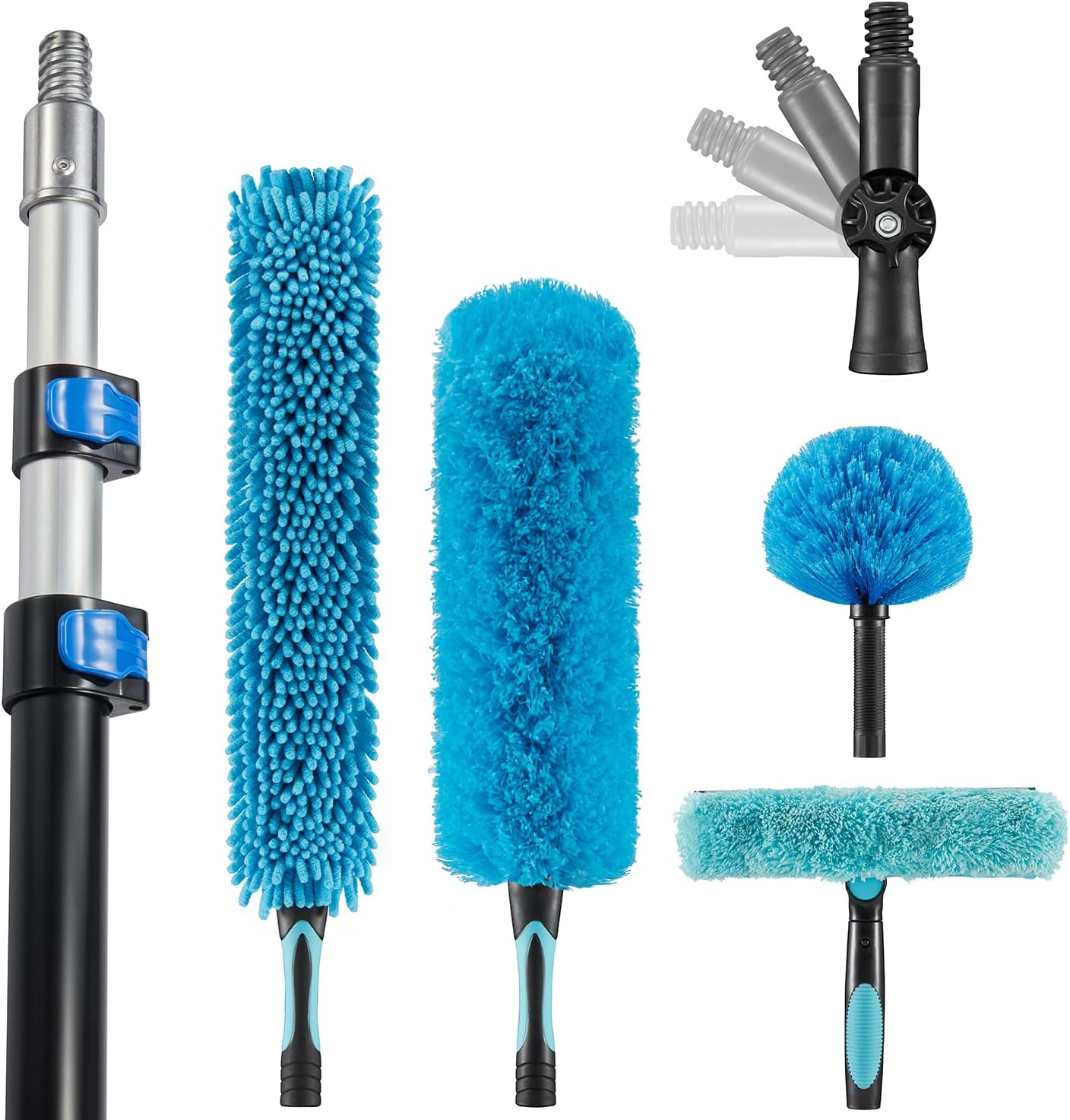 Amazon.com: 30 Foot High Reach Duster Kit with 7-24 ft Extension Pole ...