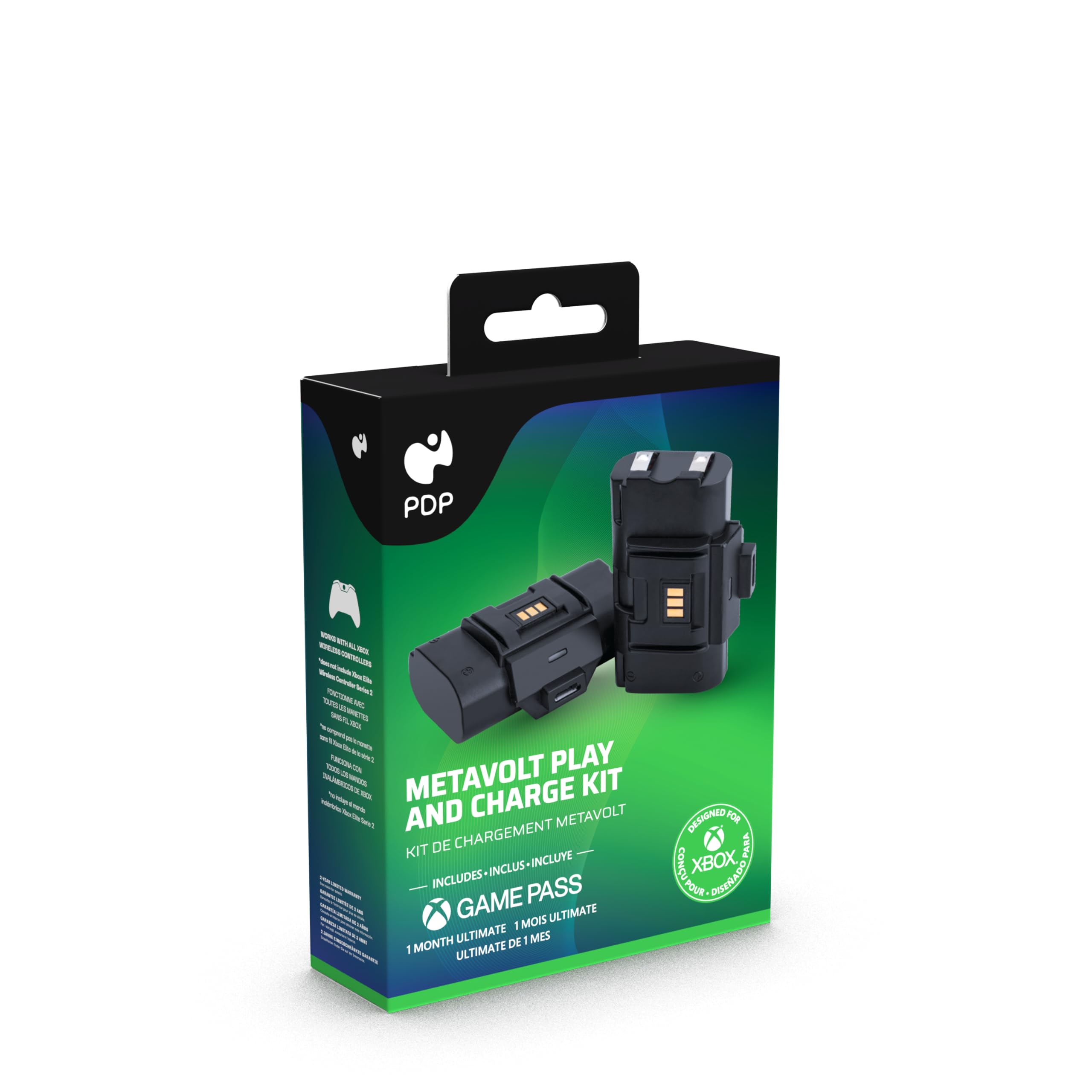 PDP Gaming Play and Charge Kit pour Xbox Series X/S, Xbox One: Noir, 20 ...