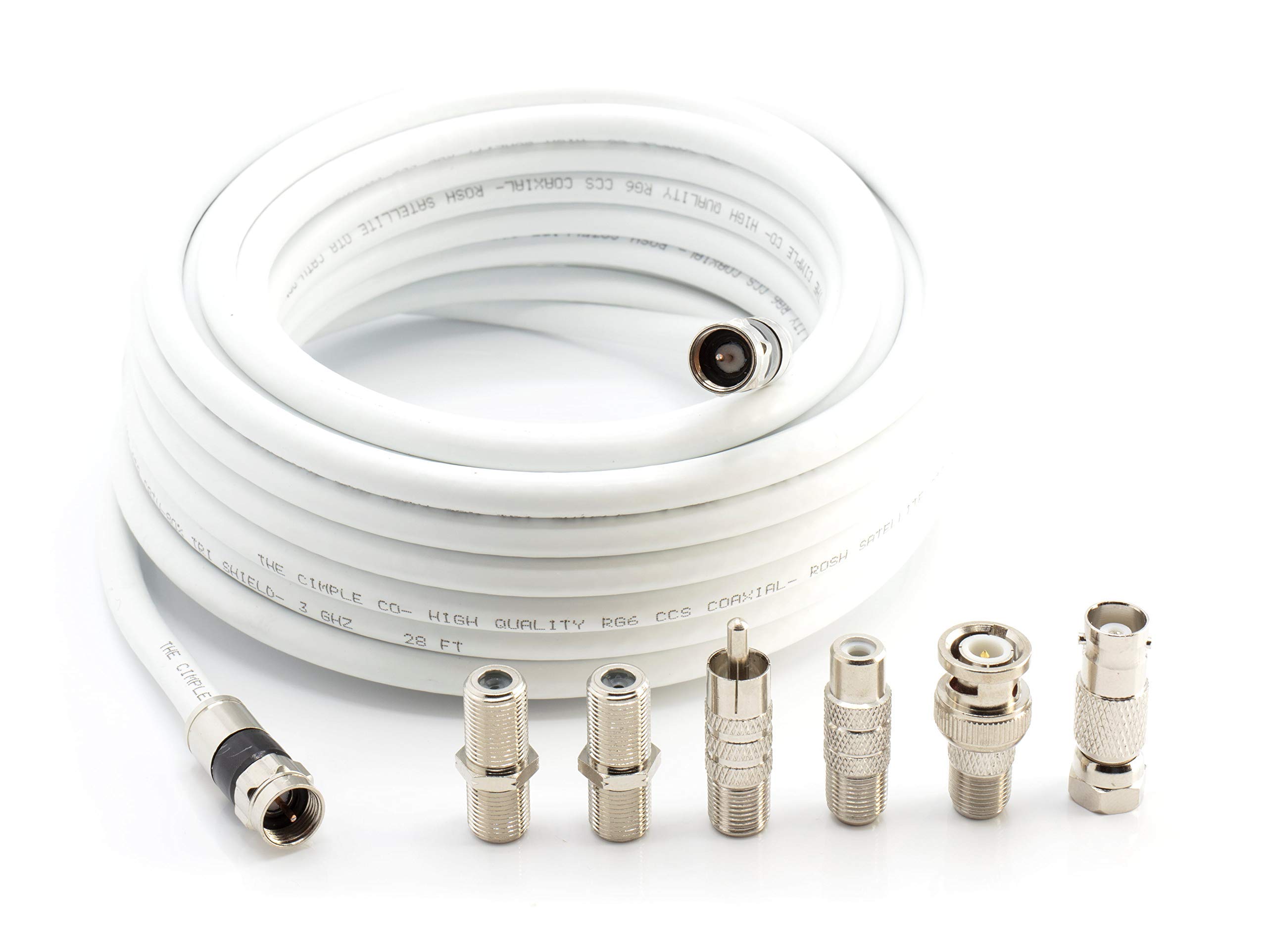 Buy Digital Coaxial Cable Kit with Universal Ends -RG6 Coax Cable and ...