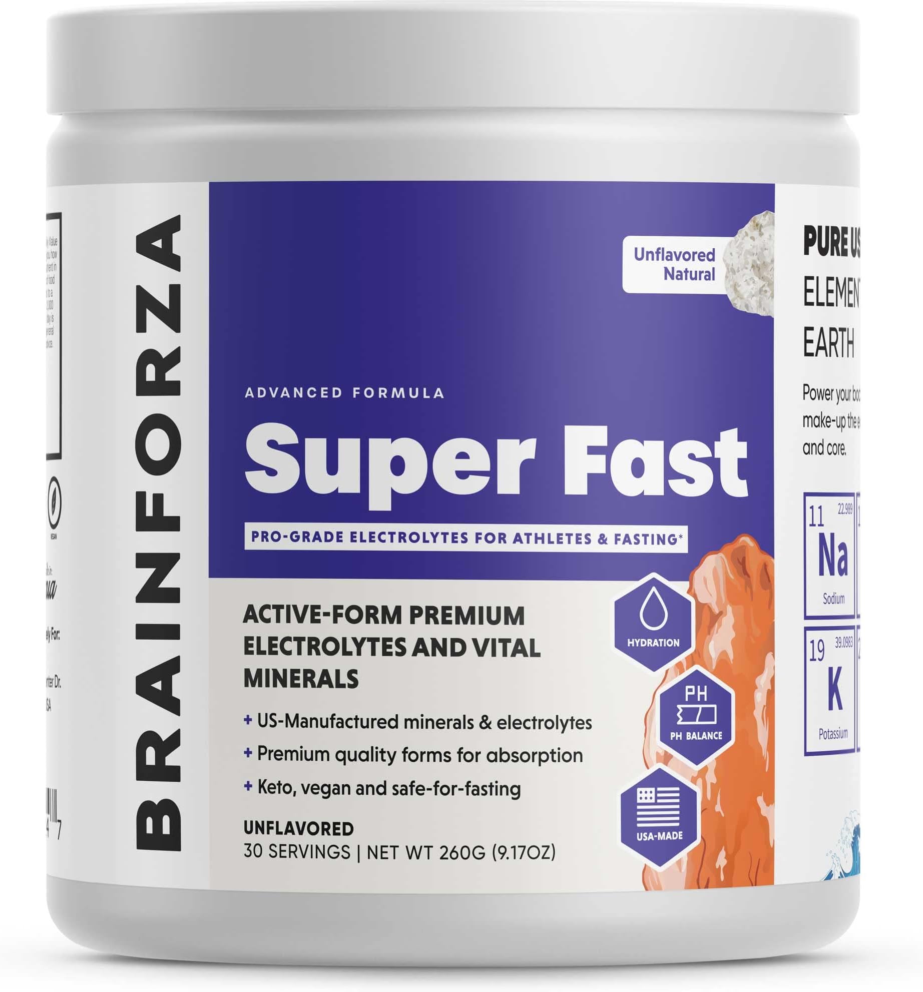 Amazon.com: Brain Forza Super Fast Keto Electrolytes for Fasting ...