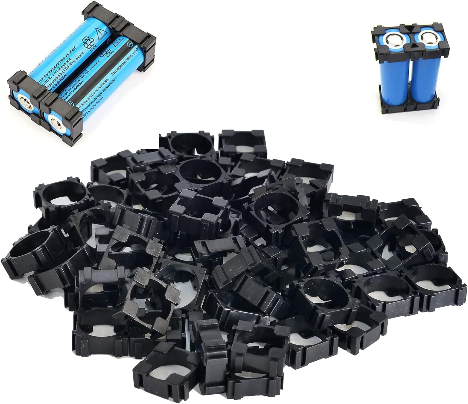 Amazon.com: Bestol 100pcs 2x Cell/3xCell 21700 Battery Holder Bracket ...