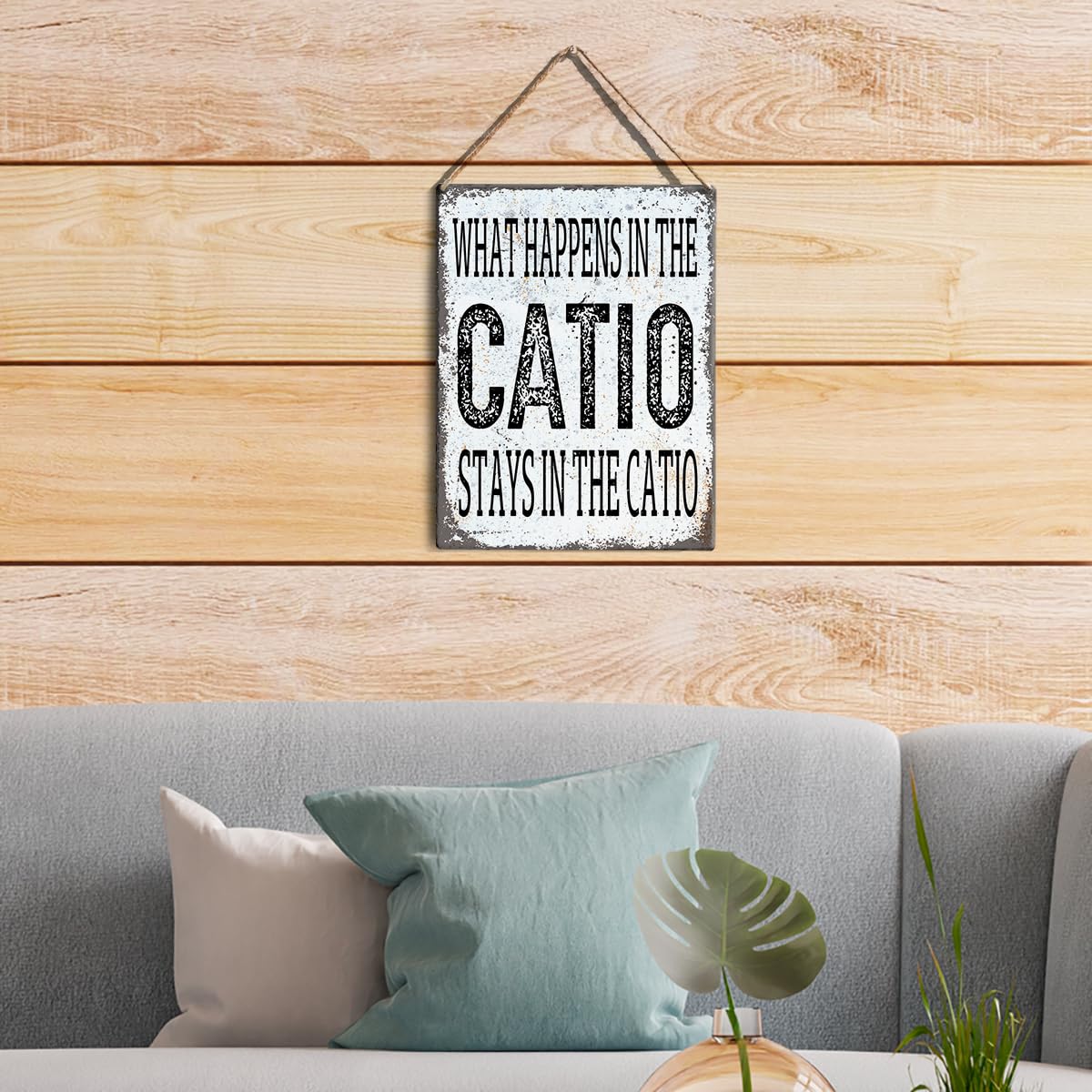 Snapklik.com : What Happens In The Catio Stays In The Catio Signs Wall ...