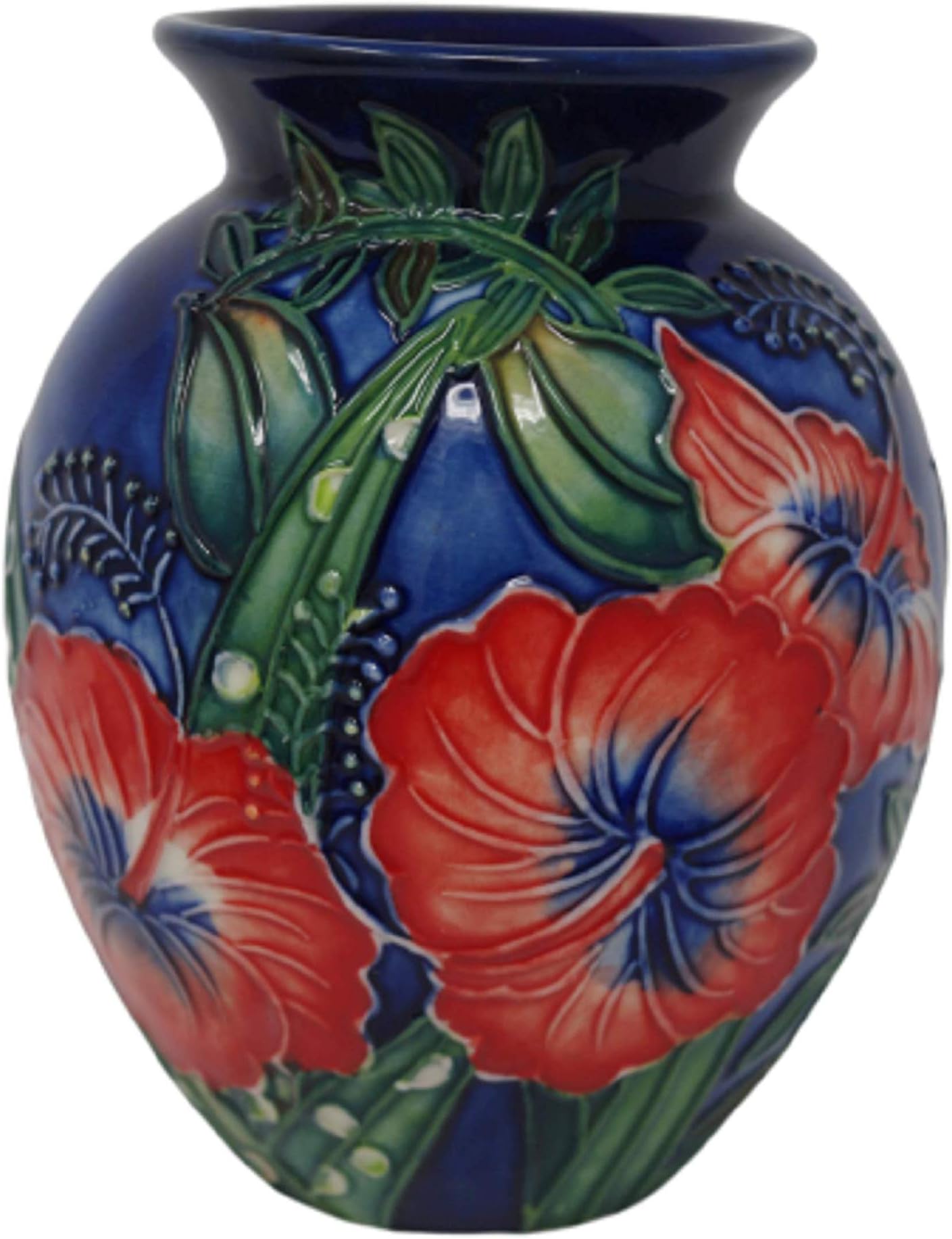Old Tupton Ware Vase 8" 1298 Hand Made & Painted Tube Lined Pottery ...