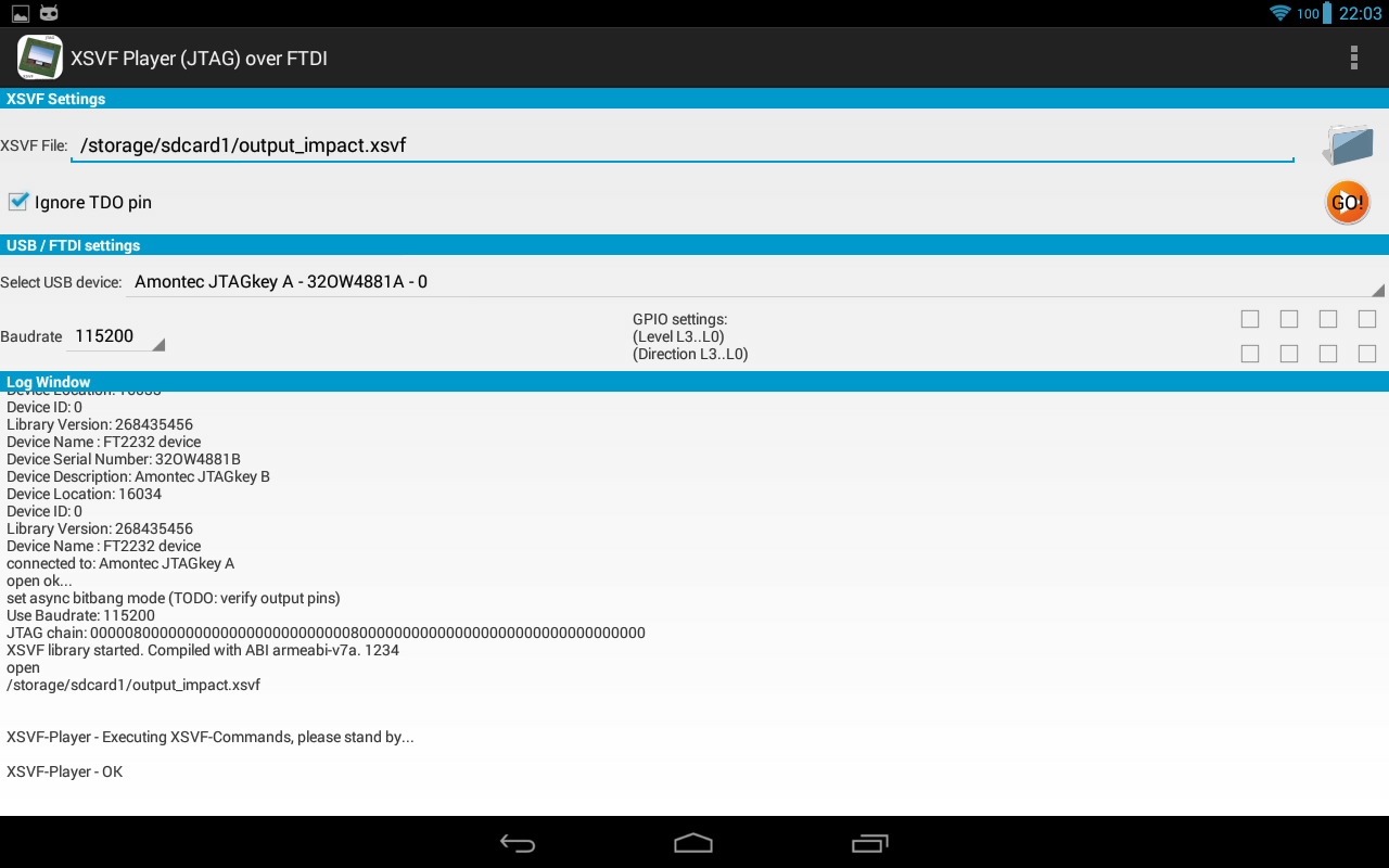 XSVF Player over FTDI (JTAG):www.amazon.com:Appstore for Android