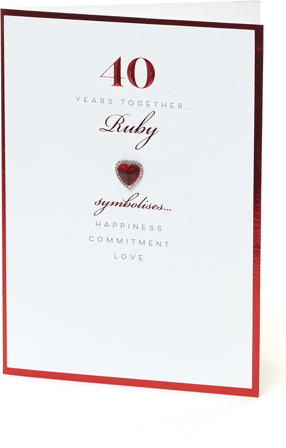 40th Anniversary Card - Wedding Anniversary Card - Anniversary Card for ...