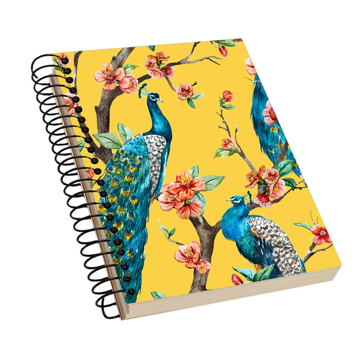 SwagNStyles Spiral Bound Notebook, Plain Notebook, Size : A5 | Floral ...
