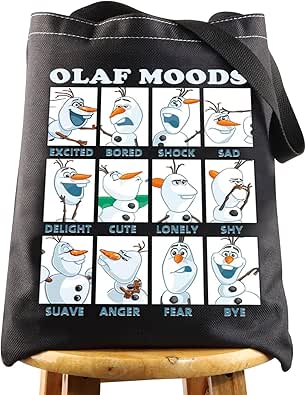 Amazon.com: WZMPA Frozen Olaf Tote Bag Snowman Olaf Lover Gift Olaf ...