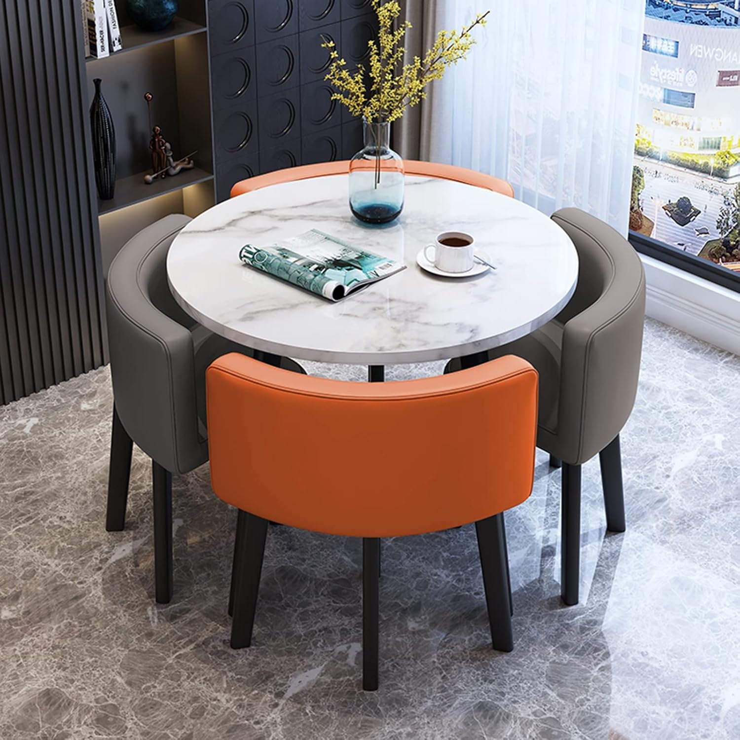 Amazon.com - Business Dining Table,Round Negotiation Reception Tables ...