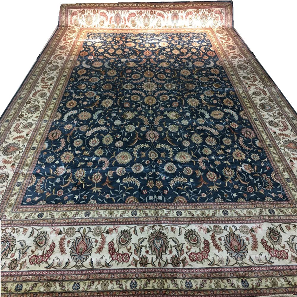 Buy 10 ft x 14 ft Pure Handmade Silk Carpet Oriental Design Pattern ...