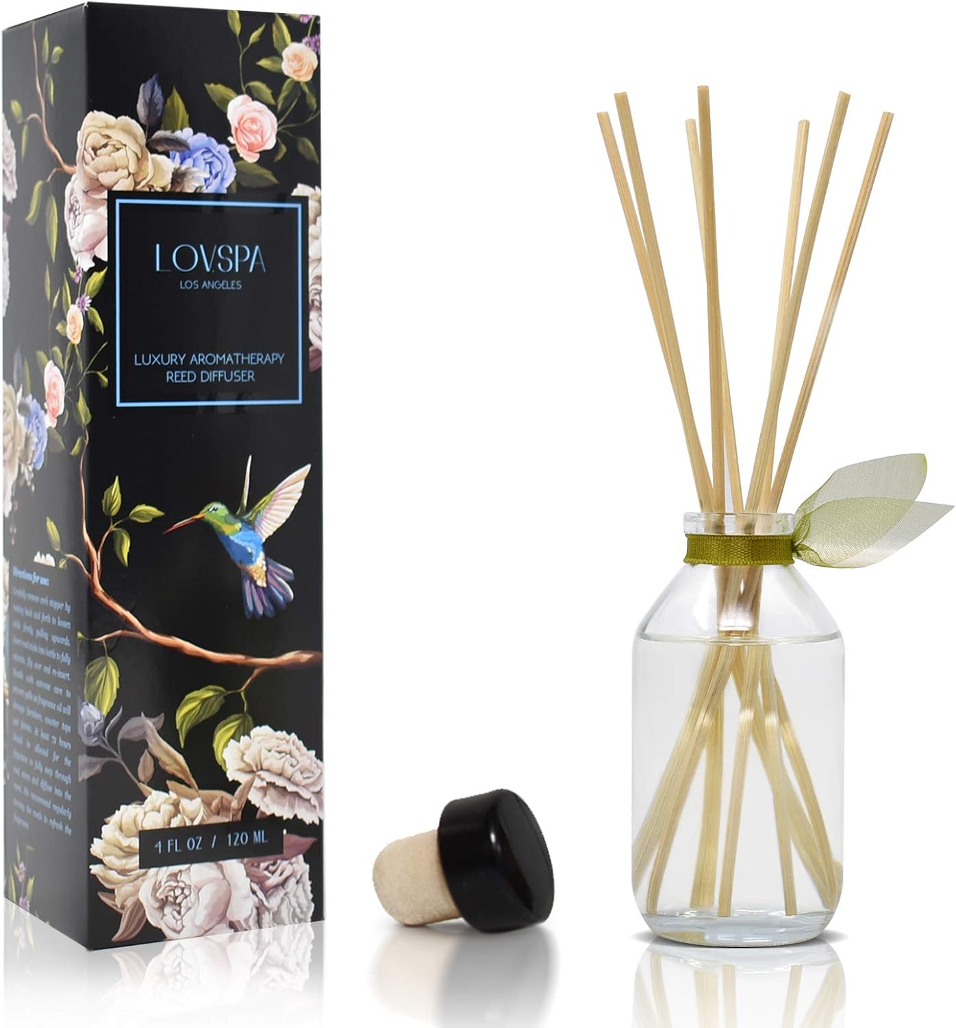 Amazon.com: LOVSPA Reed Diffuser Set, Sage & Lemongrass Scented Oil ...