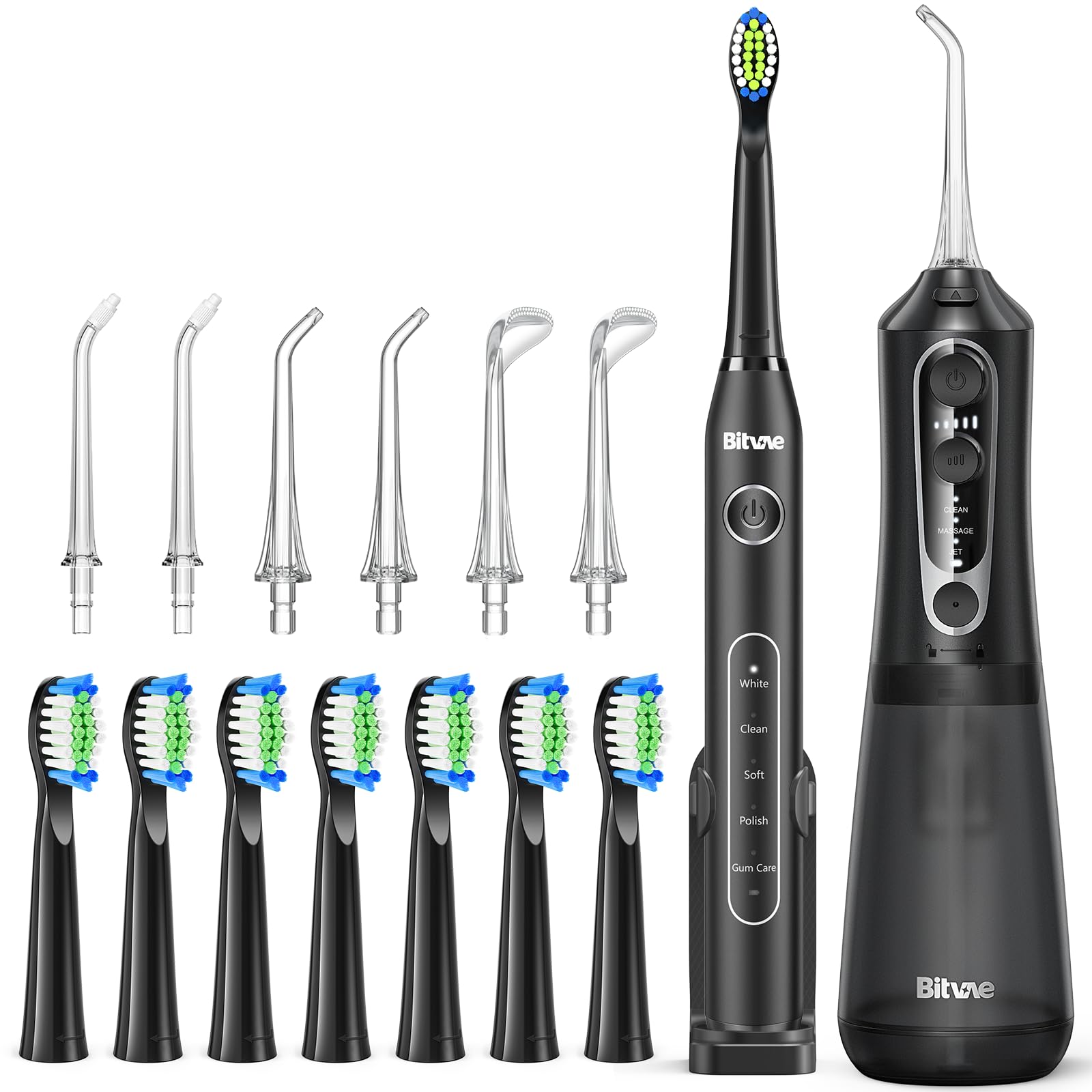 Amazon.com: Bitvae D2 Ultrasonic Electric Toothbrush & C6 Cordless ...