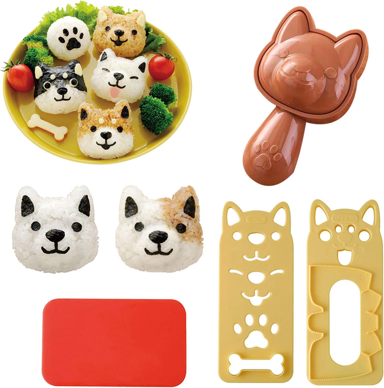 Amazon.com: Rice Ball Mold for Kids Cute Animal Sushi Mold Rice Shaper ...