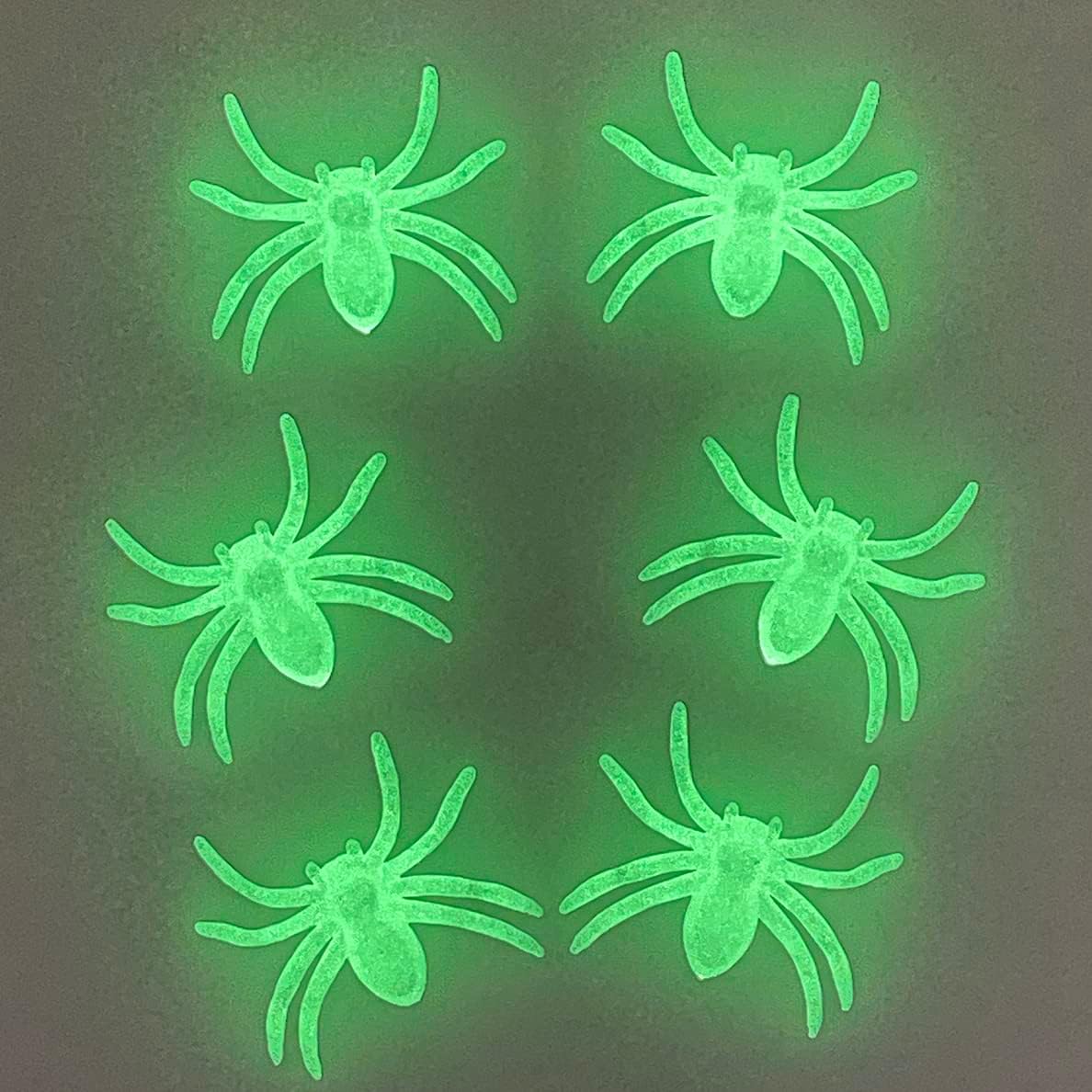 Amazon.com: Ynxee 6Pcs Glow in The Dark Large Spiders Halloween Giant ...