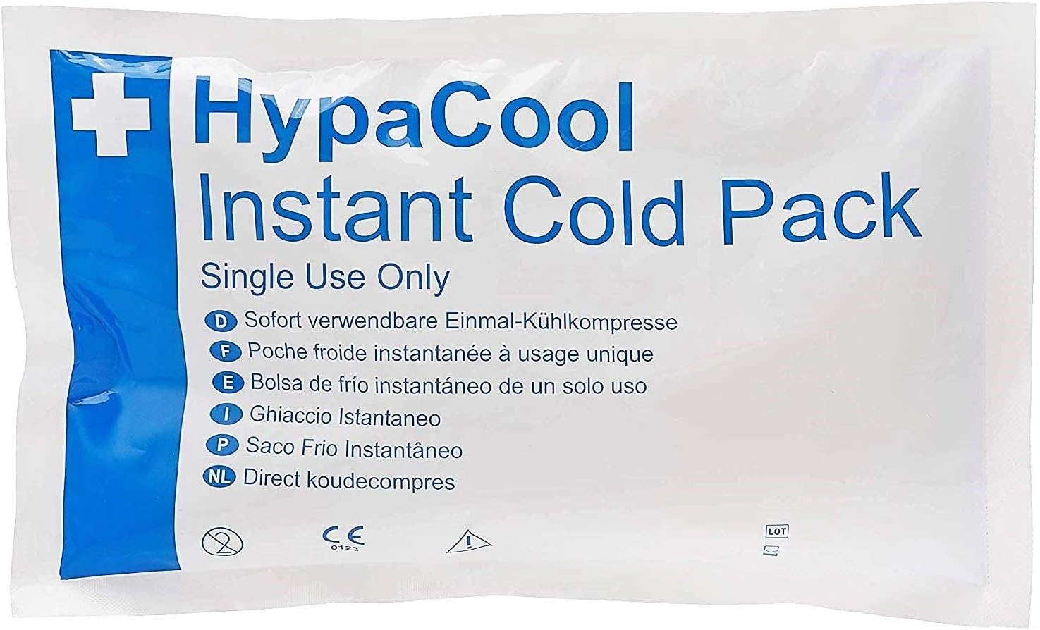 HypaCool Instant Cold Ice Packs, Standard, Disposable First Aid, Sports ...