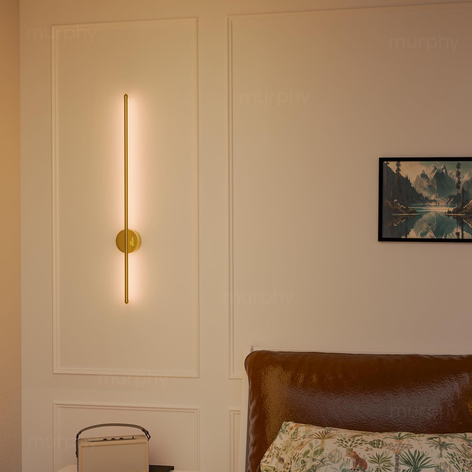 Murphy LED (Wall Highlighter) - 12W, 3-in-1 Color Changing, Modern Gold ...