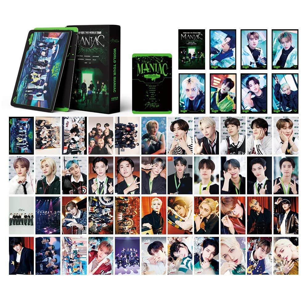 Buy Goodern 55Pcs Stray Kids Lomo Cards Stray Kids Album MANIAC Lomo ...