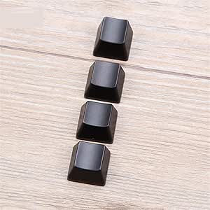 Amazon.co.jp: PBT Key Cap Set 4pcs ABS Letter Black Color Backlight Key ...