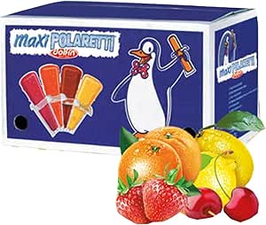 Polaretti Ice Pops - Maxi Size Fruit Lollies 80 x 70mls Freeze Pops Ice ...