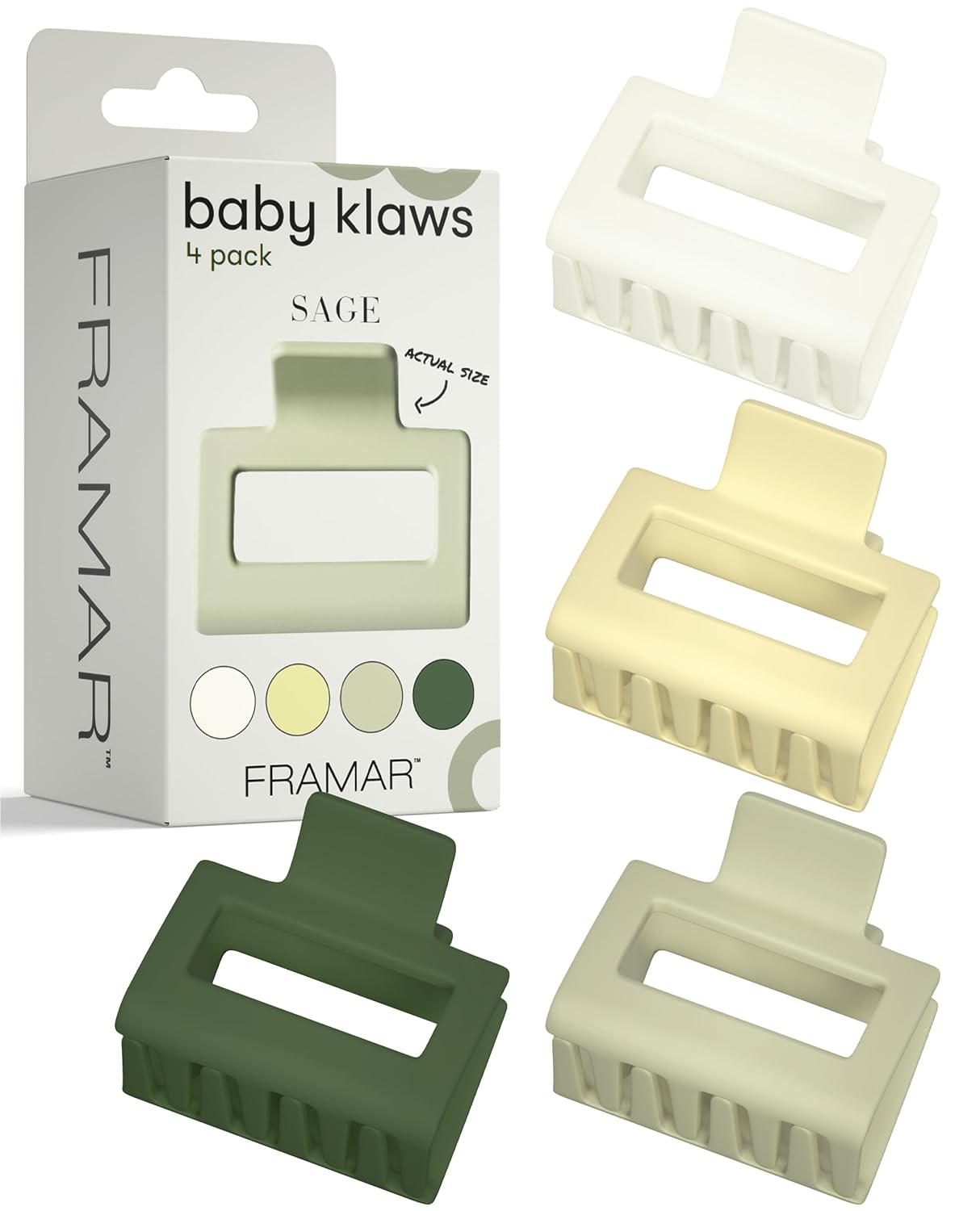 Amazon.com: FRAMAR Medium Claw Clip – Hair Claw for Women, Small Claw ...