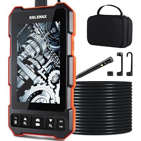 Amazon.com: 5.5mm Dual Lens Endoscope ILIHOME 1080P Digital Borescope 4 ...