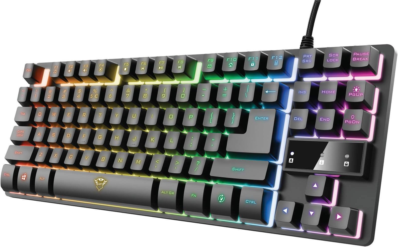 Trust Gaming TKL GXT 833 Thado Gamer Keyboard RGB Tenkeyless (20% ...