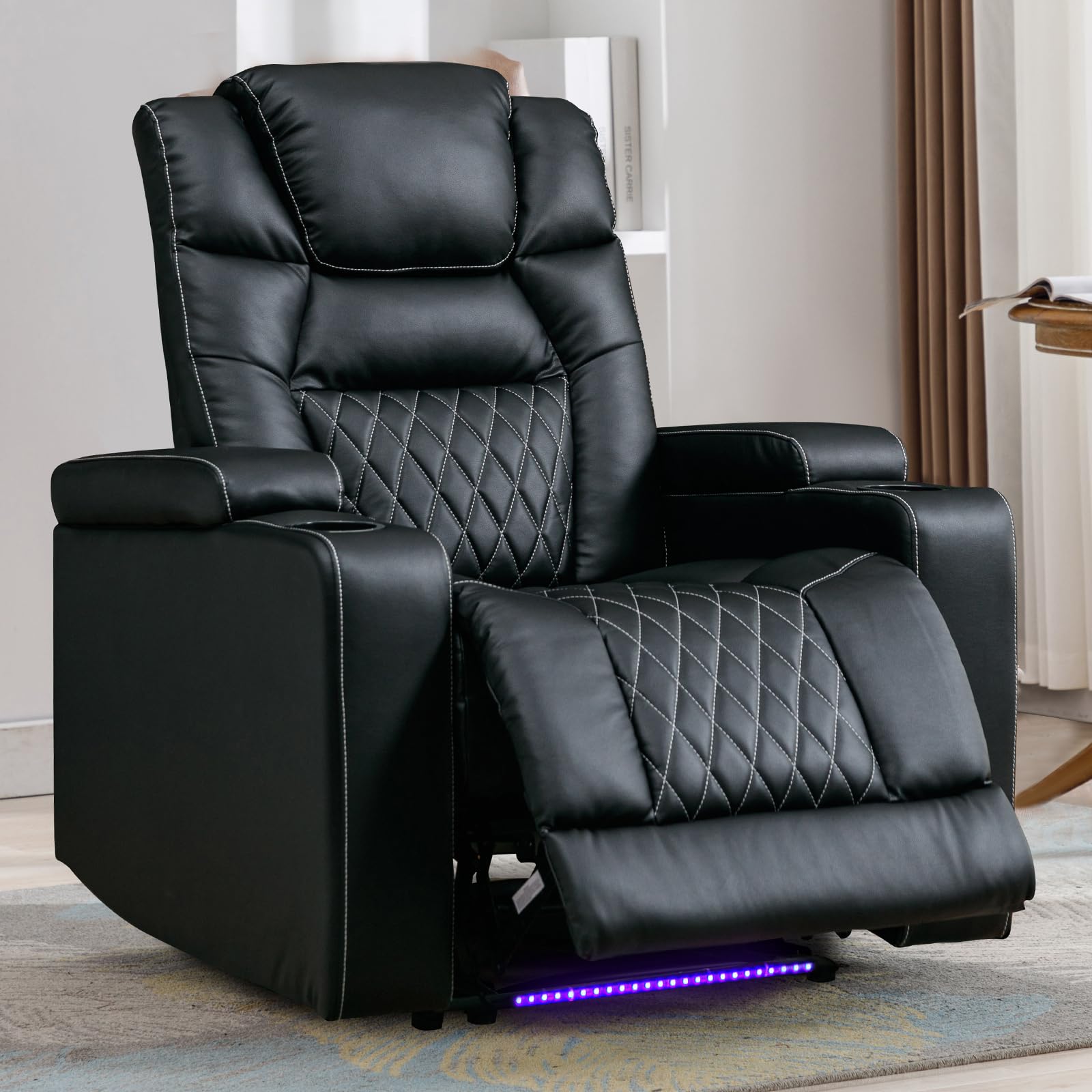 Amazon.com: Power Home Theater Seating, Electric Recliner Sofa with LED ...
