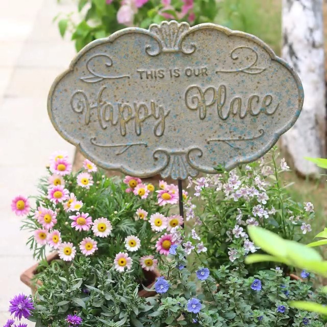 Decorative Garden Plant Signs Amazon.com: All Chic Outdoor Garden