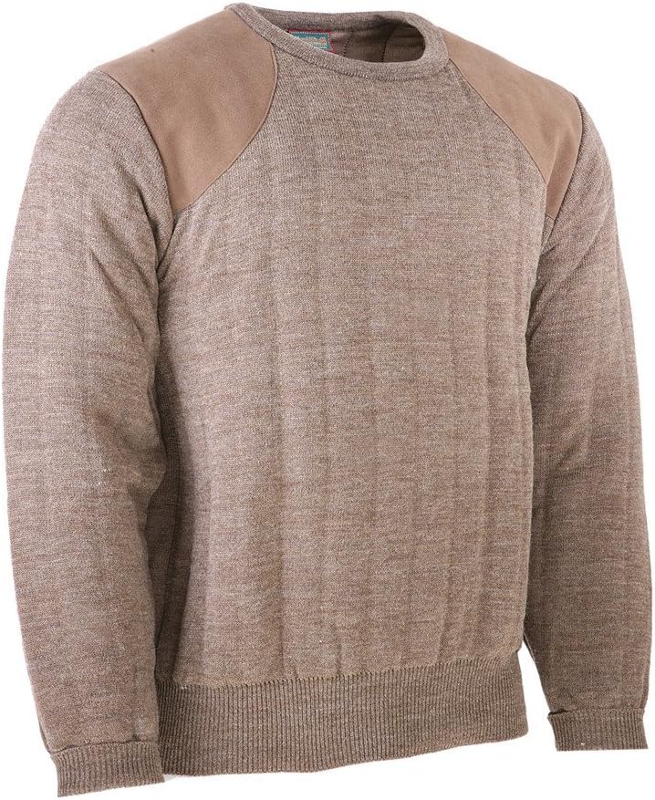 Quiltknit Lansdown Mens Heavyweight Crew Neck Country Jumper With ...