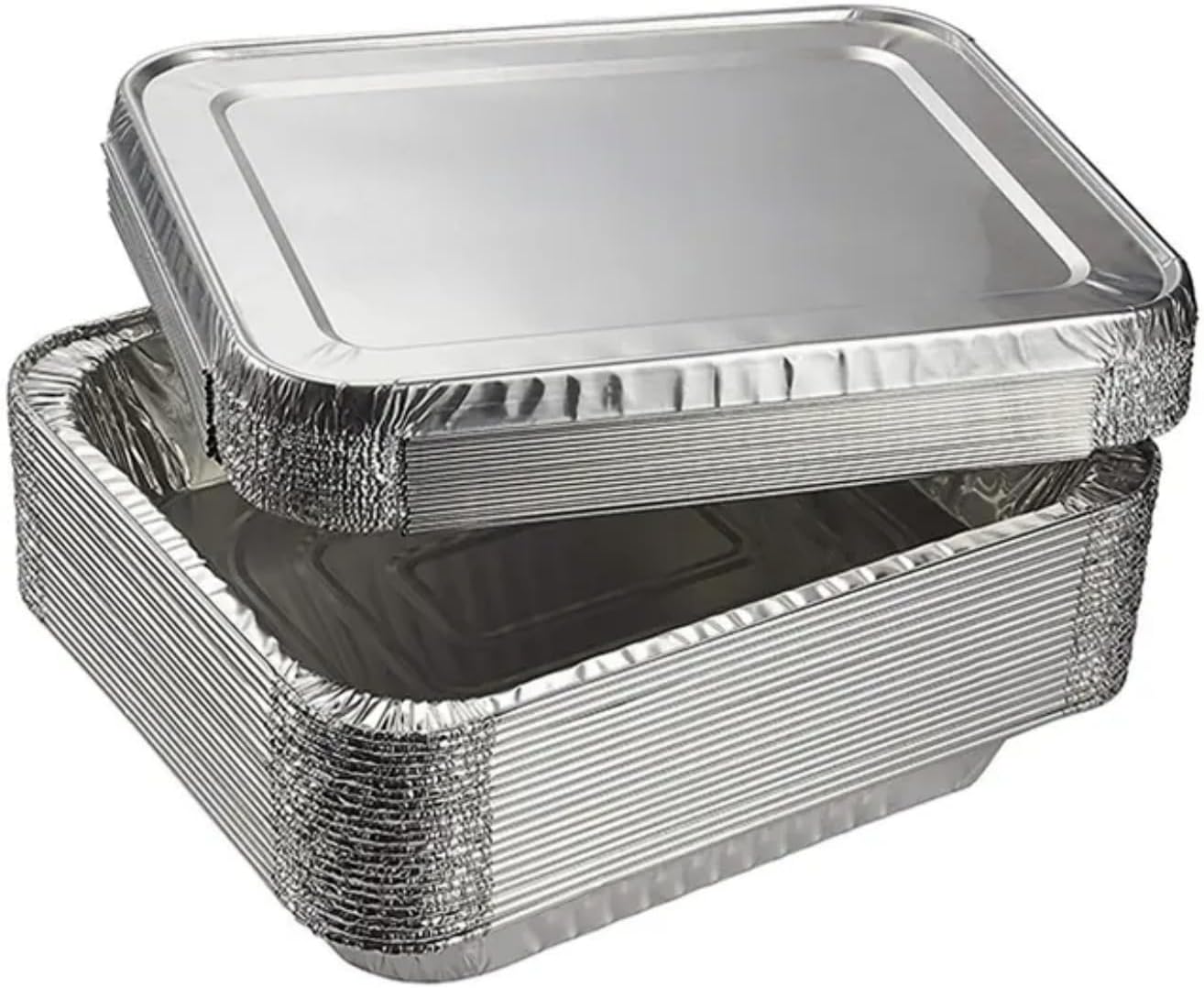 Amazon.com: WHDepot 21" x 13 ” Aluminum Foil Pans With Lids (20 Pack ...