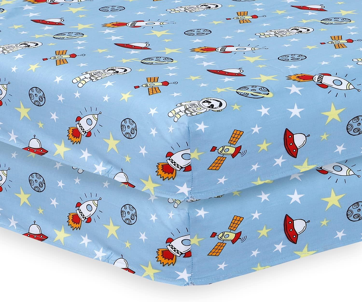 Pollycotton 2 x Cot Sheets Easy Care Super Soft Bed Cot Sheets,60x120 ...