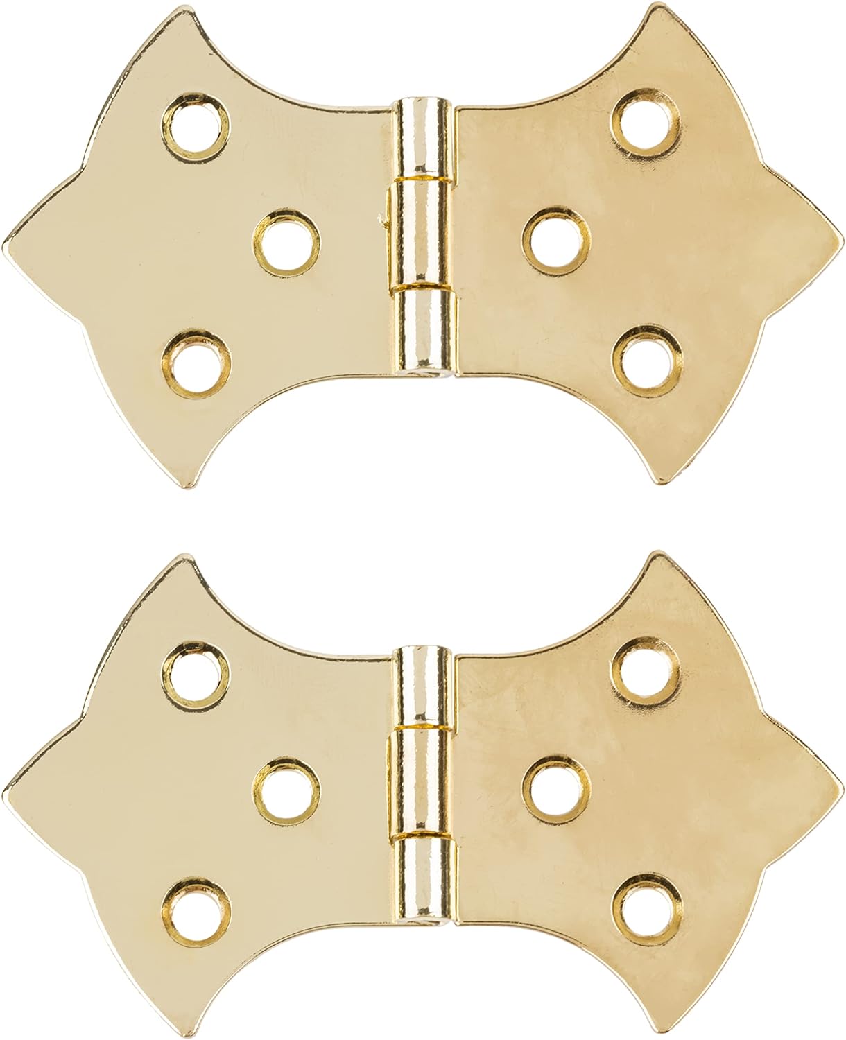 Brass Butterfly Hinge | Pack of 2 | Cabinet, Cupboard Door, Trunk, Box ...