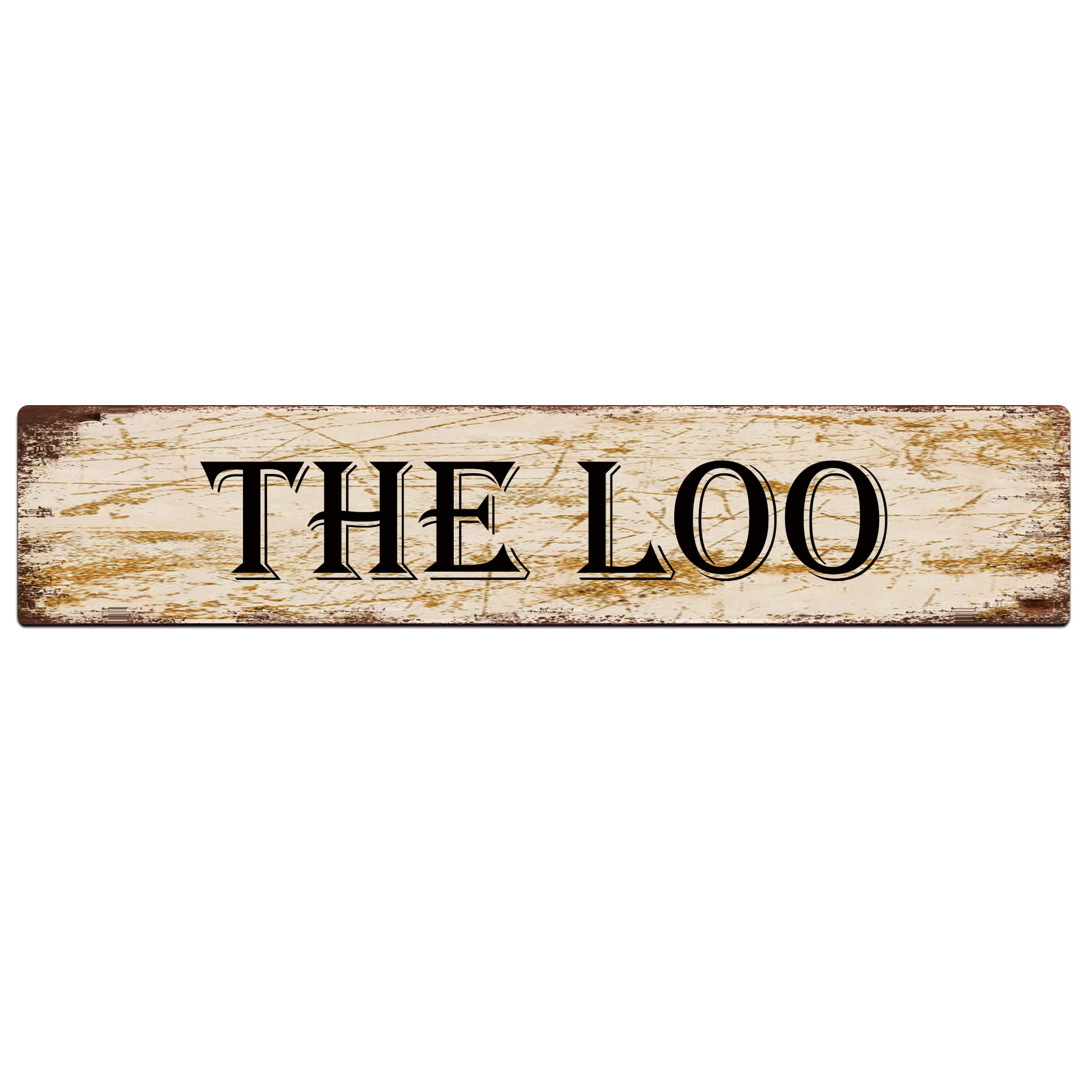 Amazon.com: KILSPU The Loo Sign Vintage Metal Sign Retro Metal Plaque ...