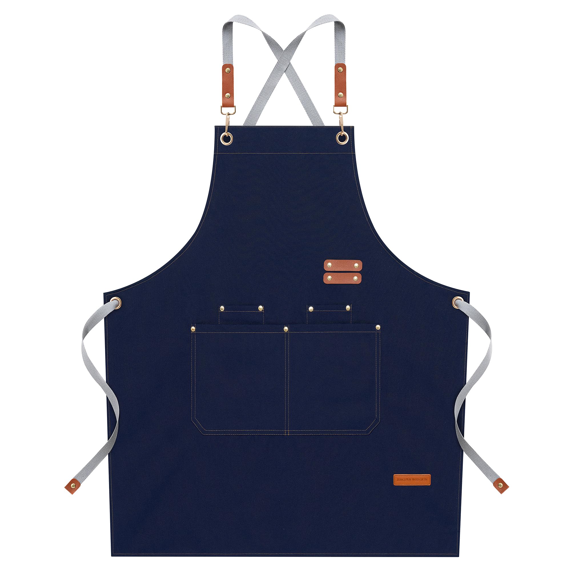 Amazon.com: LOYGLIF Chef Aprons for Men Women with Large Pockets ...