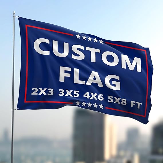 Amazon.com : Custom Flag 2x3 Ft Double Sided Outdoor,Personalize Print ...