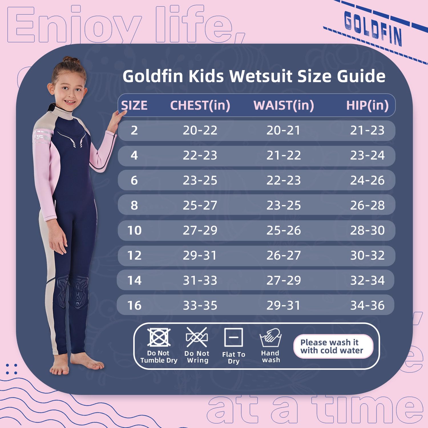 Snapklik.com : Goldfin Kids Wetsuit For Boys Girls 3mm Neoprene ...