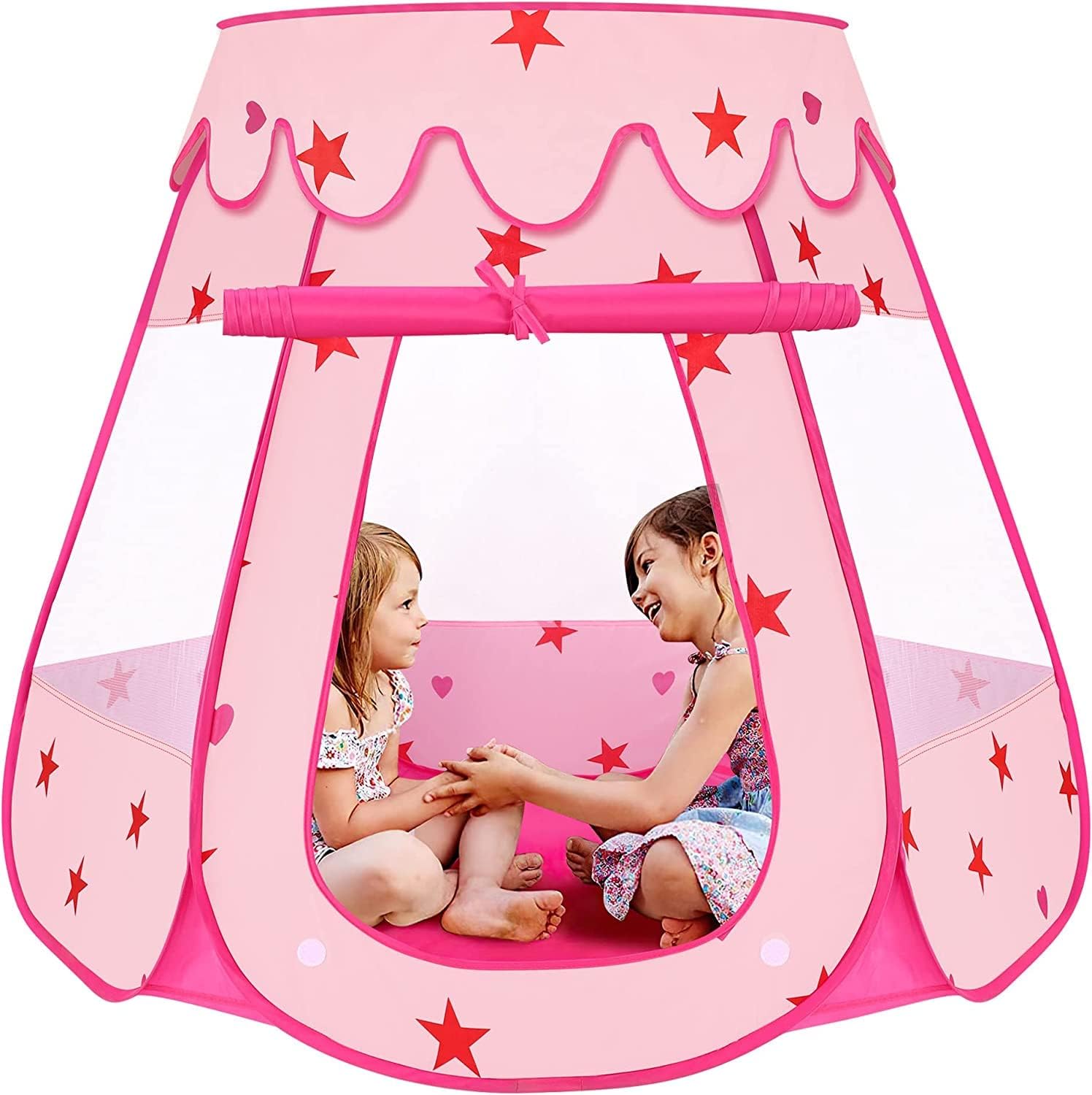 Amazon.com: KIDAMI Princess Pop Up Tent for 1 2 3 Year Old Girls ...