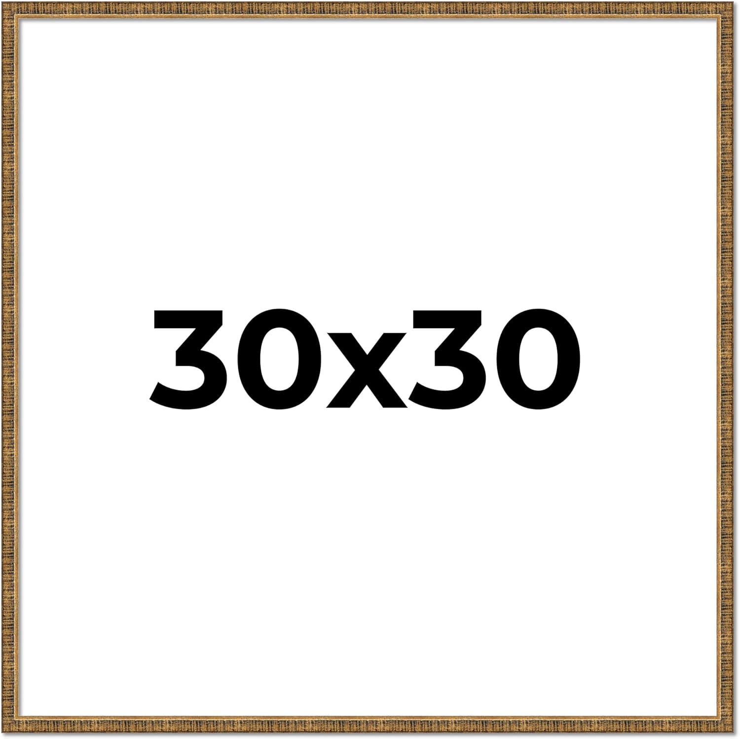 Amazon.com - 30x30 Frame Gold Kingsley Distressed Solid Wood Picture ...