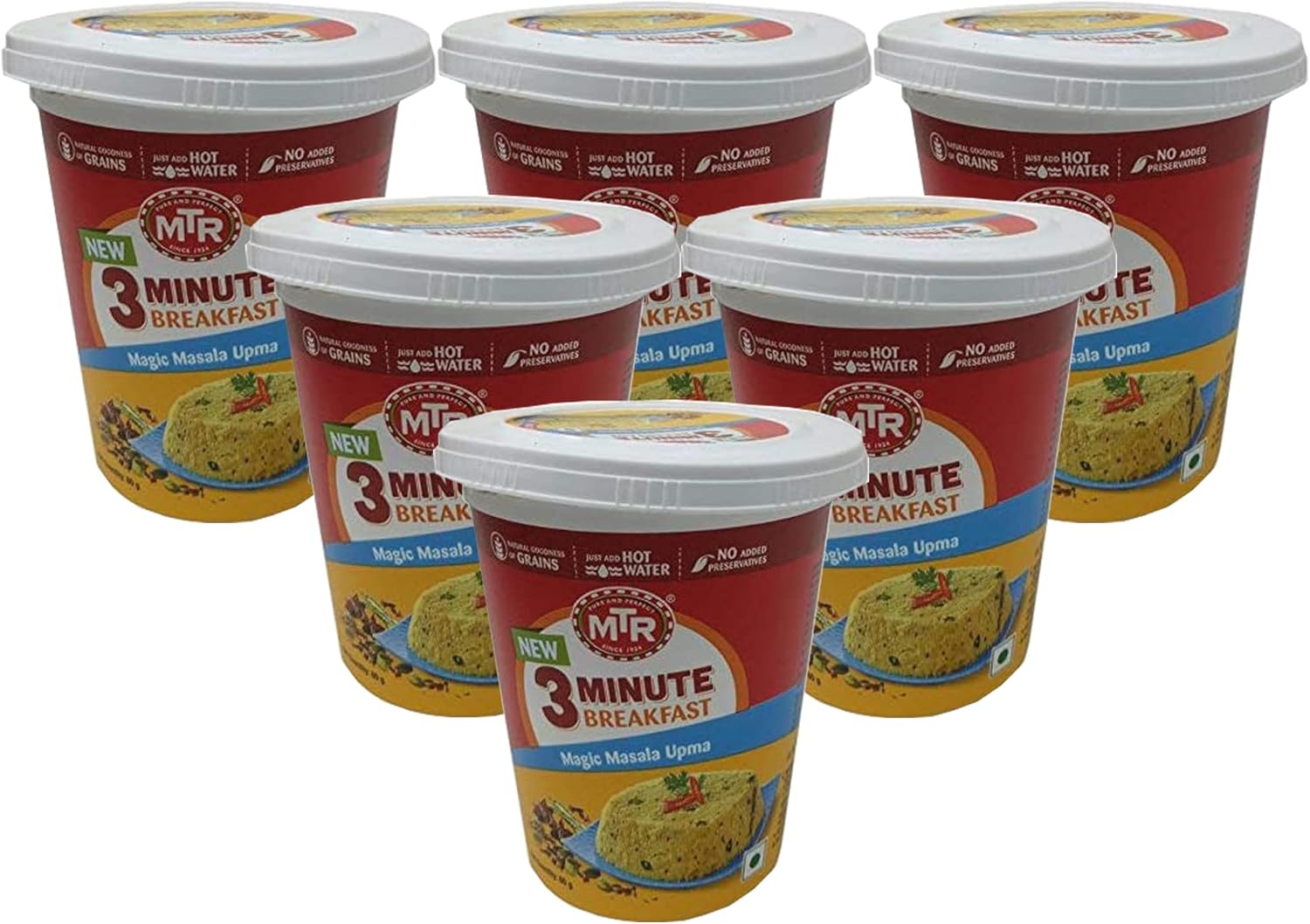 MTR 3 Minute Breakfast Instant Magic Masala Upma Cuppa - 80gm (Pack of ...