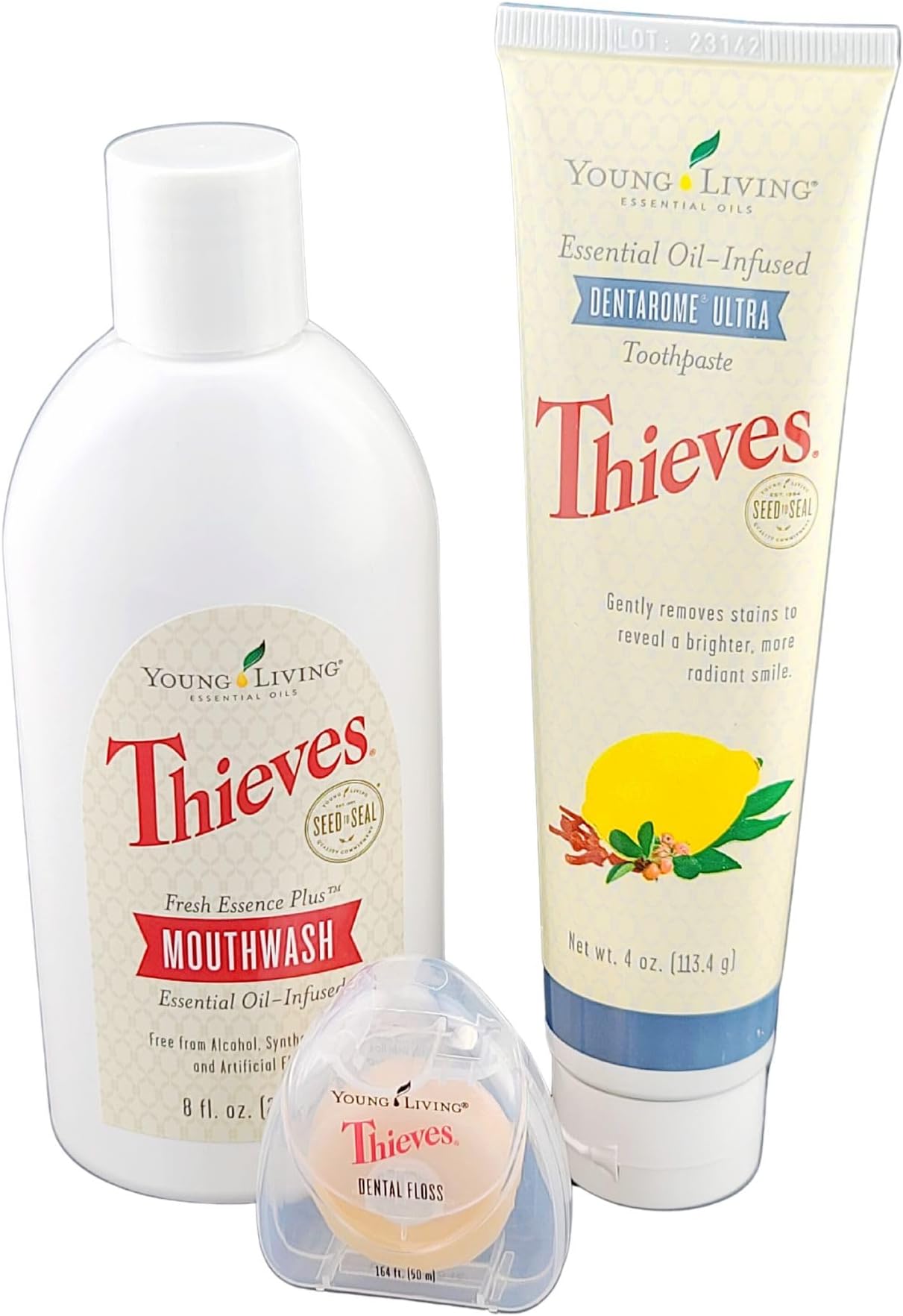 Amazon.com: Young Living - Dentarome Ultra Toothpaste 4oz, Floss 164ft ...
