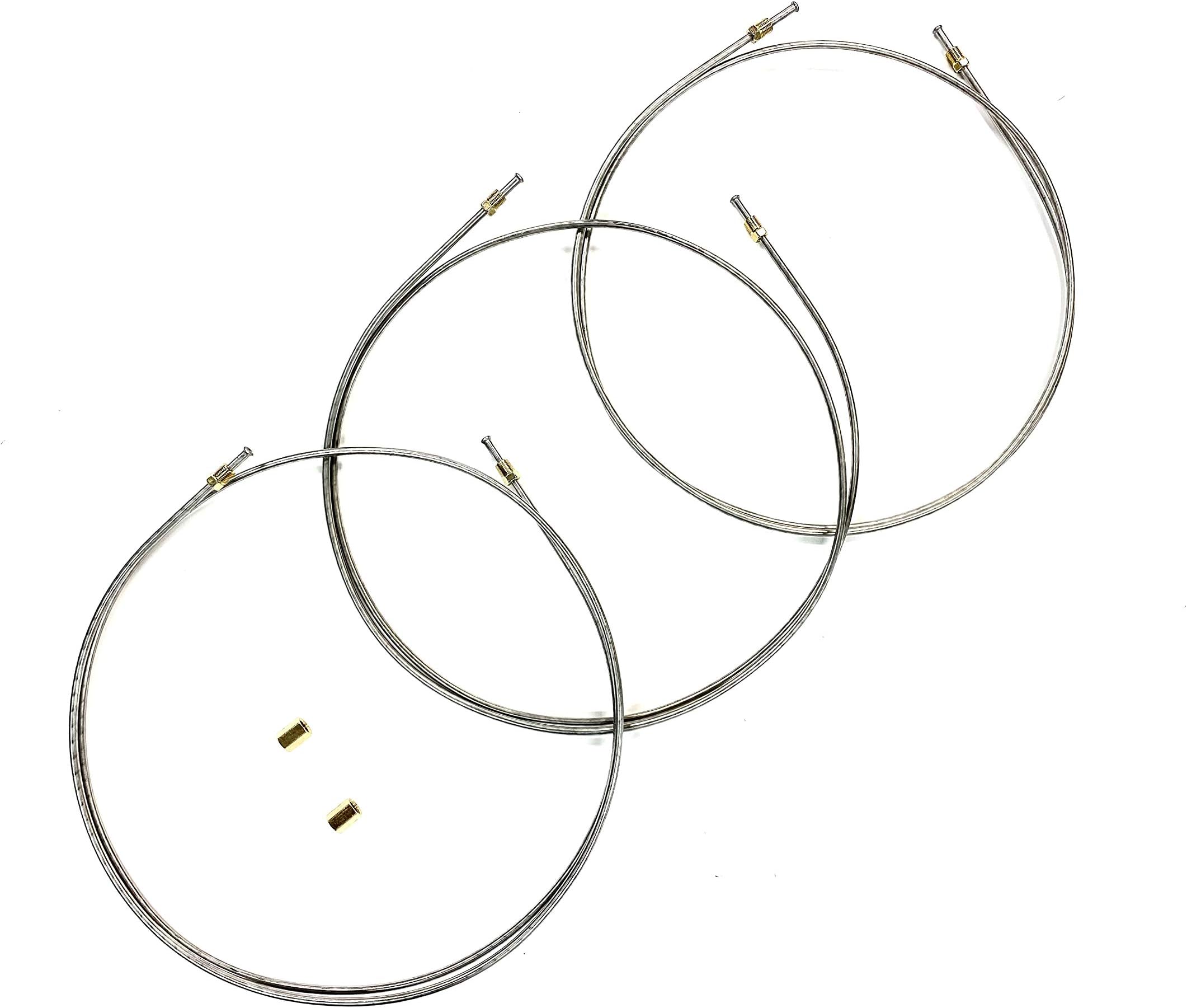Amazon.com: The Stop Shop 1/4 Inch Stainless Steel Brake Lines with ...