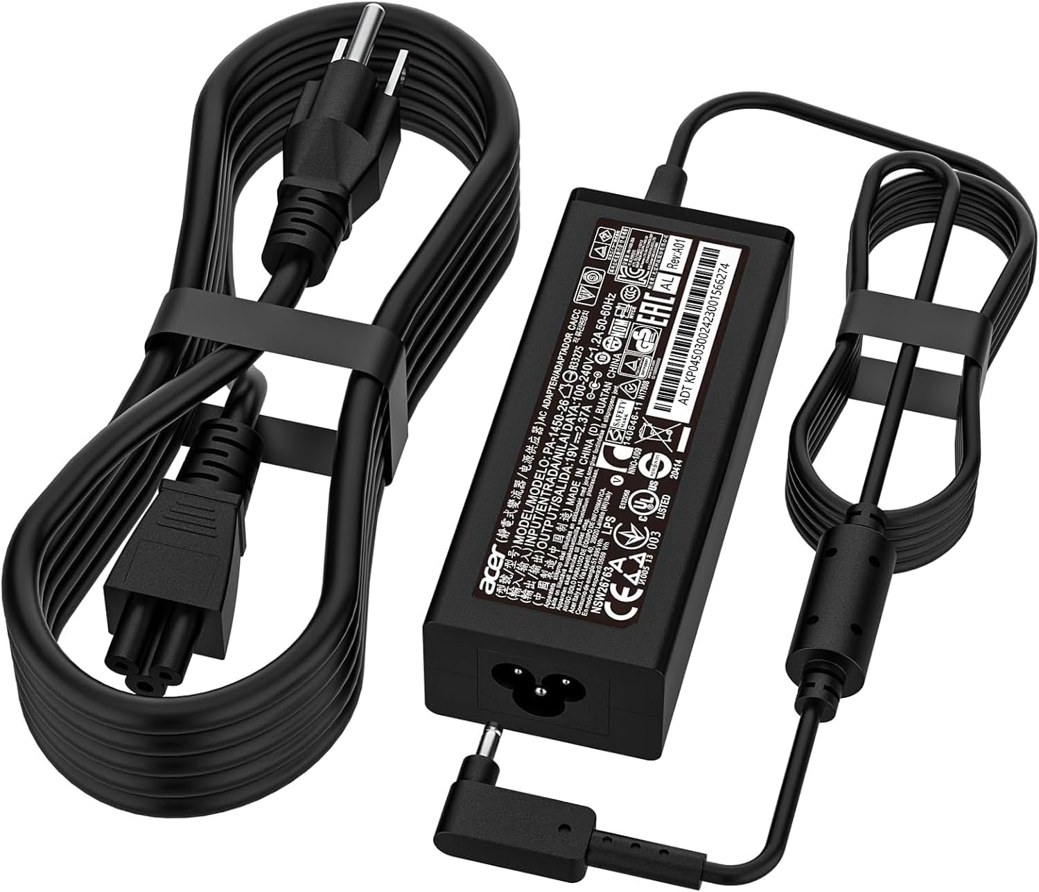 Amazon.com: LZUMWS 45W AC Adapter Charger 19V 2.37A 5.5x1.7mm for Acer ...