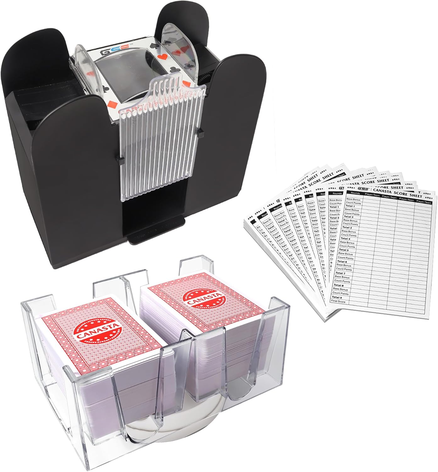 Amazon.com: GSE Games & Sports Expert Canasta Cards Game Set with 6 ...