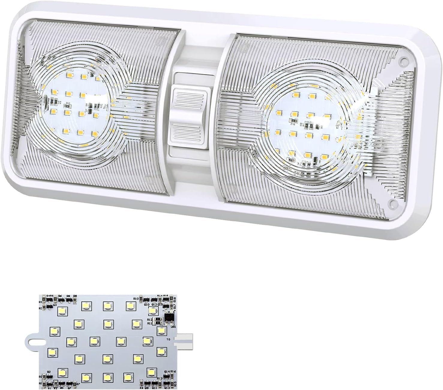 Amazon.com: Leisure LED 4 Pack RV LED Ceiling Double Dome Light Fixture ...