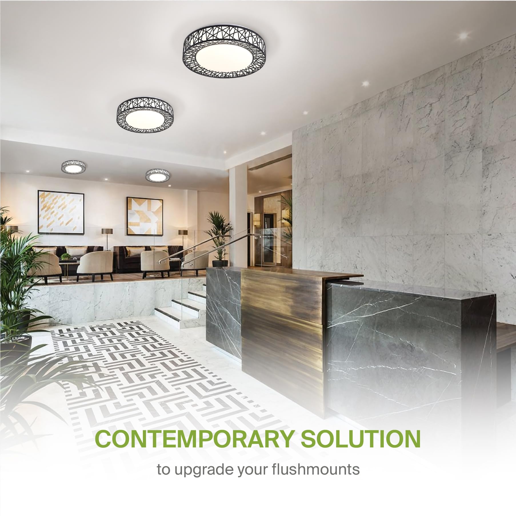 Snapklik.com : ASD 16 Inch LED Flush Mount Ceiling Light - 28W 1576LM ...