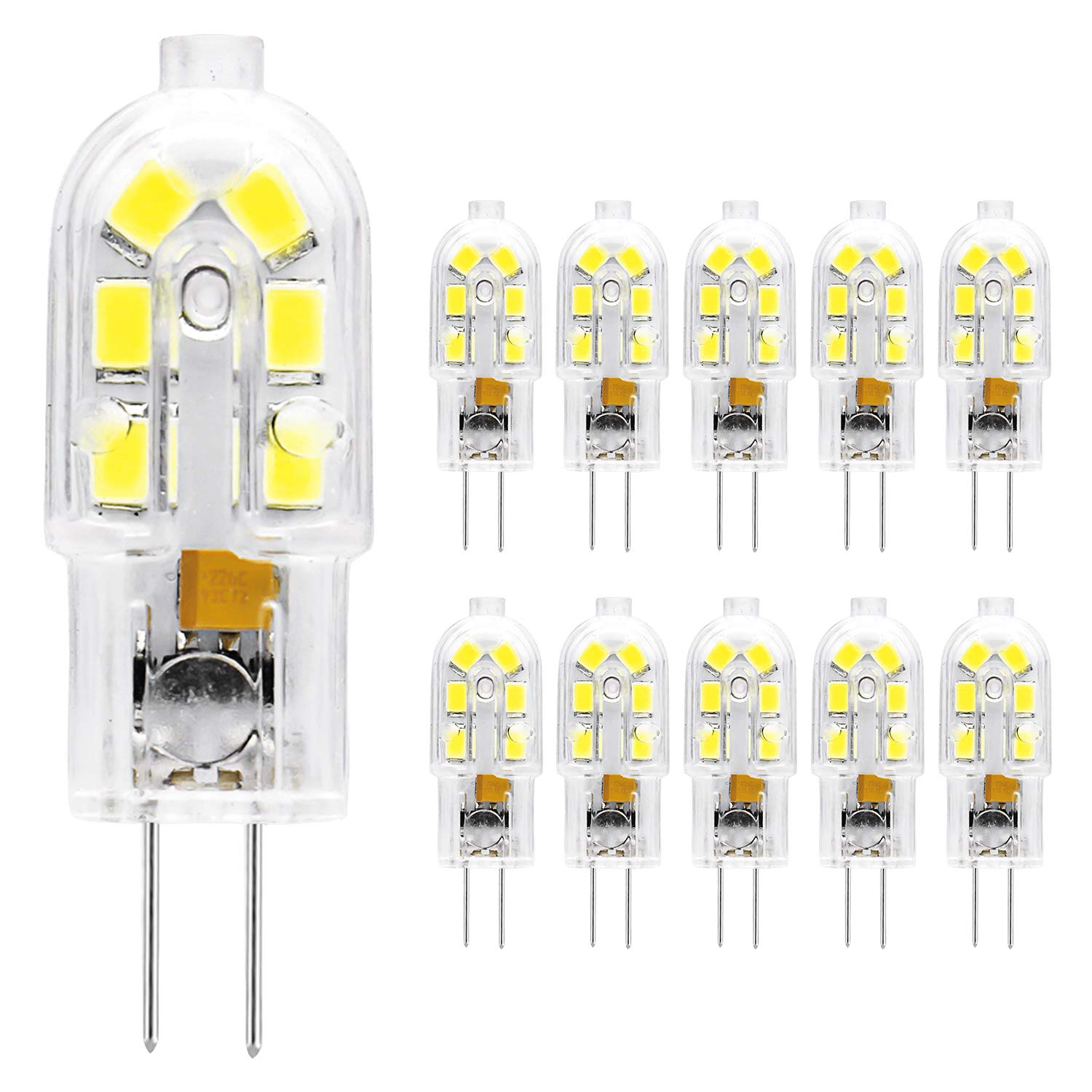 Buy ETHT G4 LED Bulb, 12V JC G4 Bi Pin Bulb, G4 20W Halogen Bulb ...